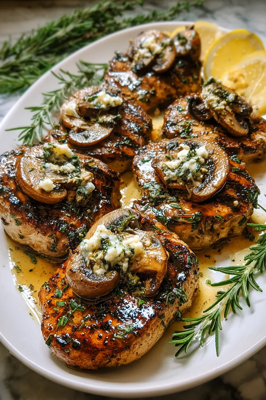 Savory Herb-Infused Grilled Mushroom Chicken – Yummy Casa