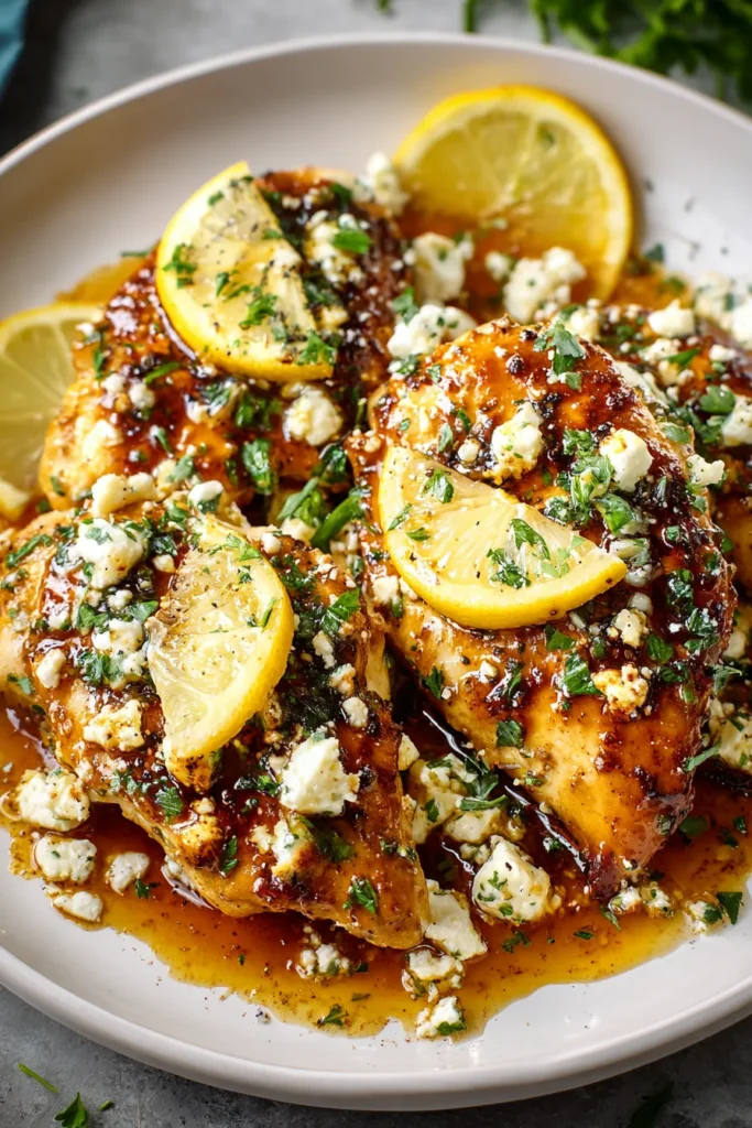 Hot Honey Infused Feta Chicken – Yummy Casa