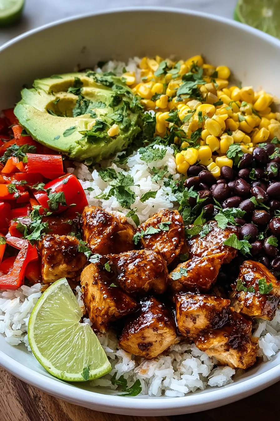 Honey Chipotle Chicken Rice Bowls – Yummy Casa
