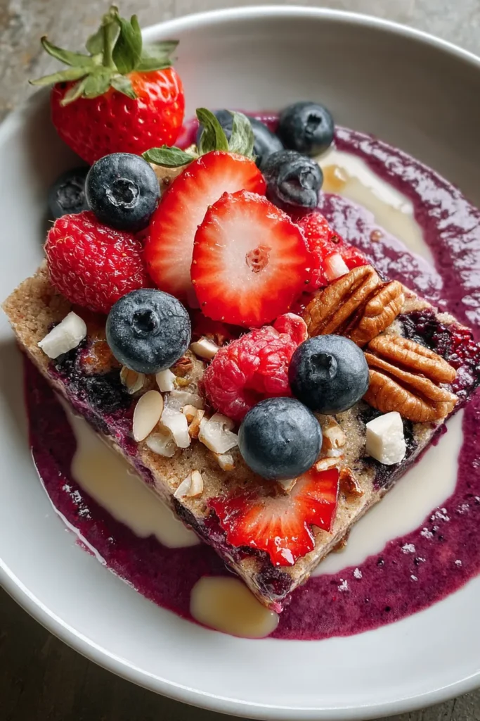 High Protein Triple Berry Bake – Yummy Casa