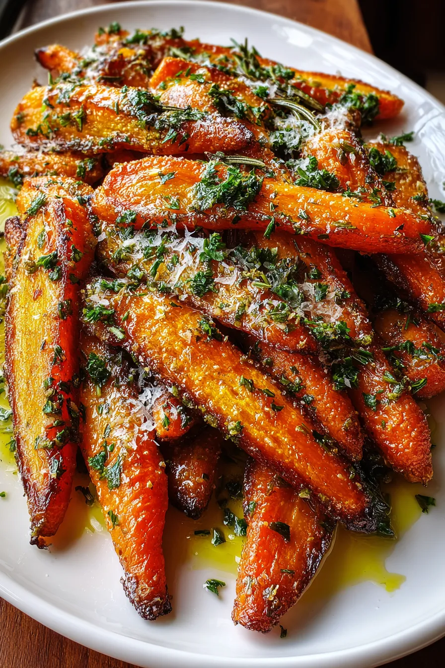 Roasted Herb-Infused Smashed Carrots – Yummy Casa