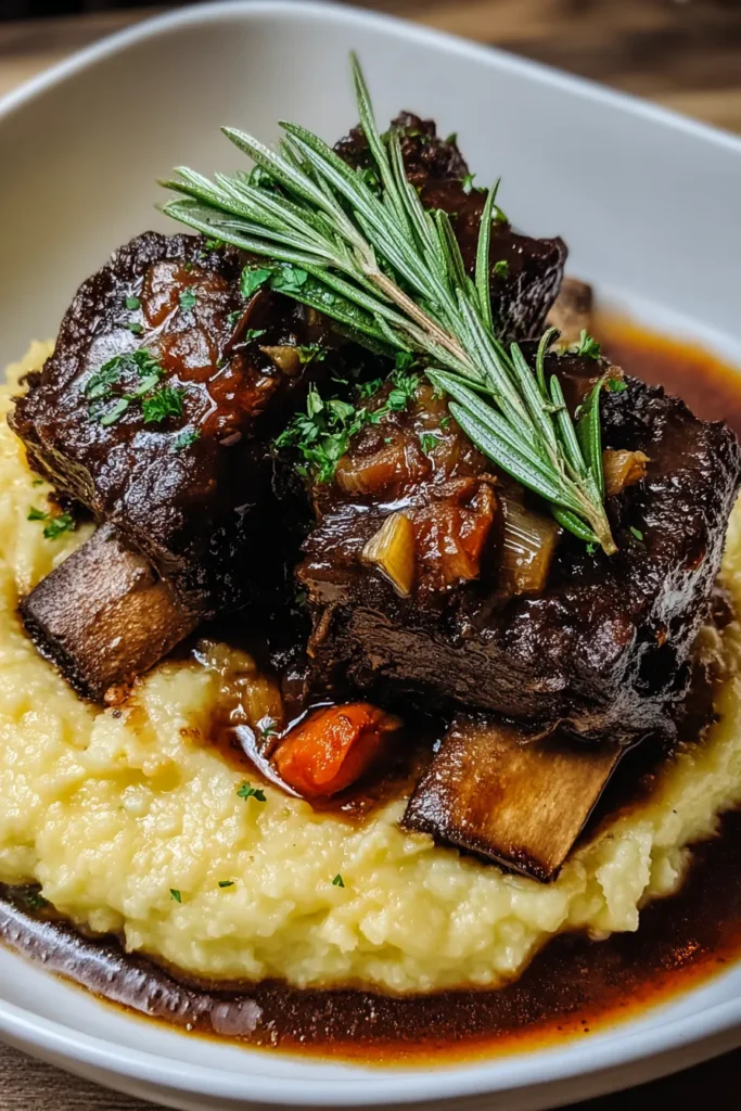 Braised Short Ribs with Red Wine & Garlic Mash – Yummy Casa