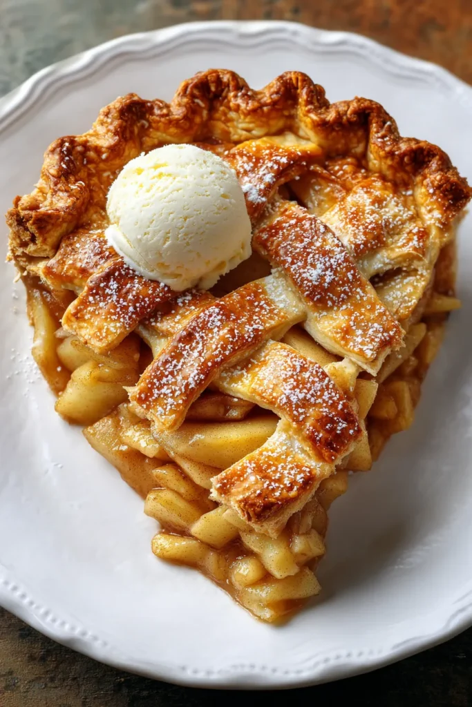 Warm Cinnamon-Spiced Apple Pie with Flaky Crust – Yummy Casa