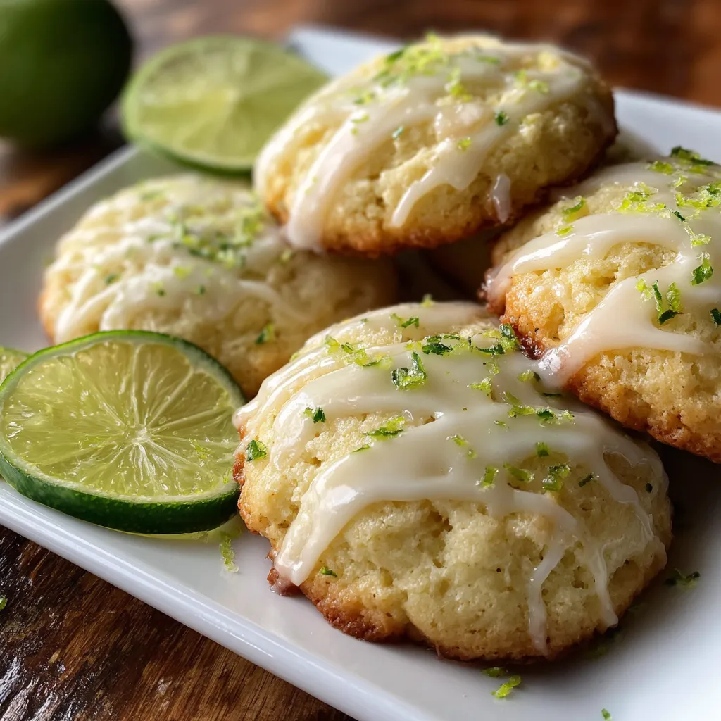 Key Lime Cookies with Lime Glaze – Yummy Casa